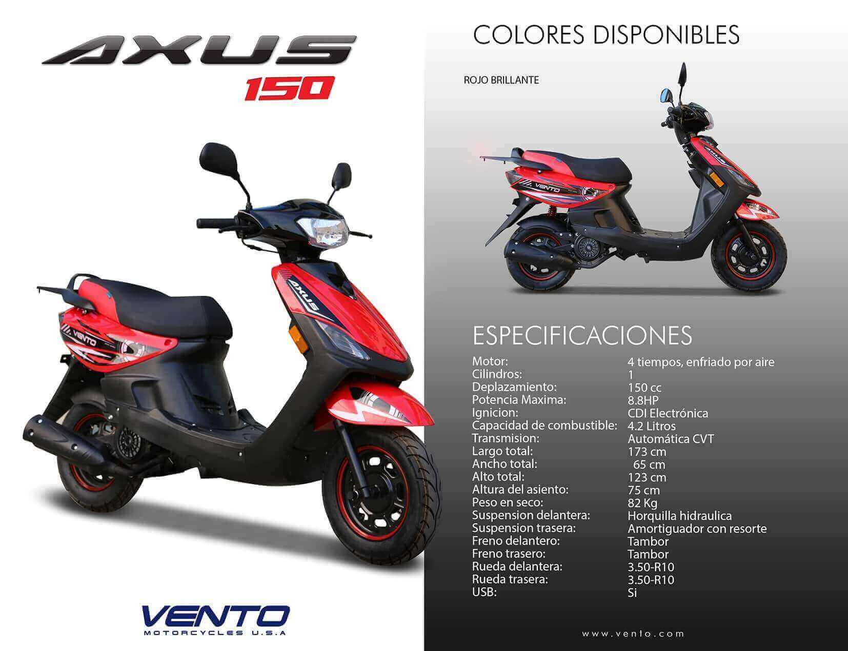 Axus 150 – Vento Motorcycles U.S.A